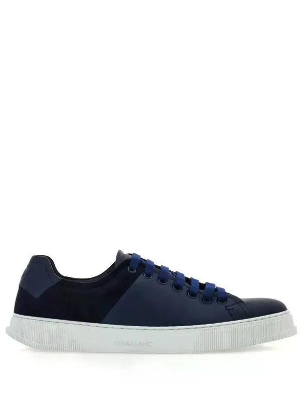 FERRAGAMO Lace-up Leather Sneakers