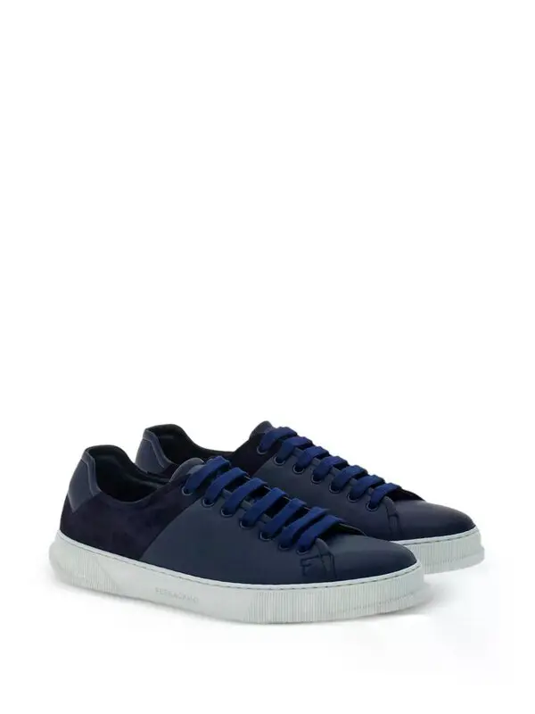 FERRAGAMO Lace-up Leather Sneakers