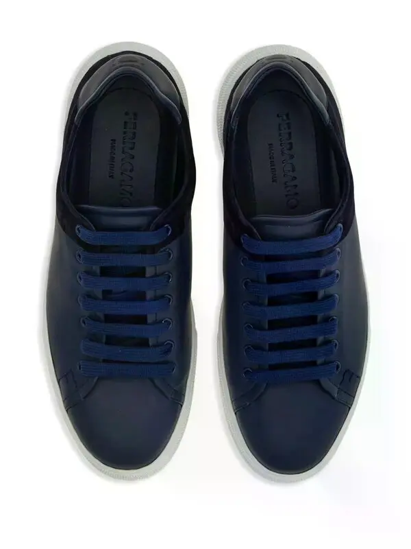FERRAGAMO Lace-up Leather Sneakers