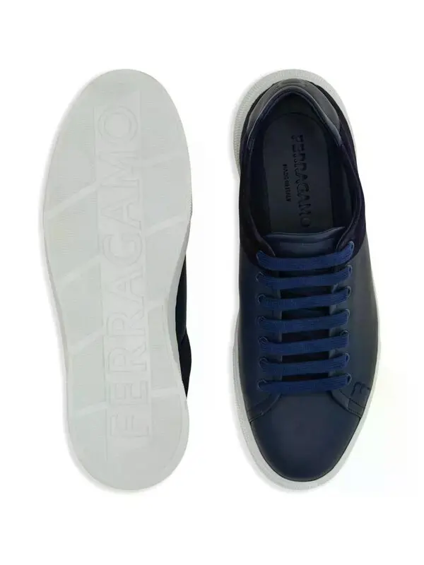 FERRAGAMO Lace-up Leather Sneakers
