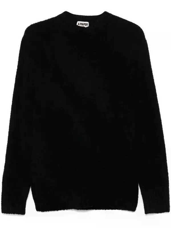 A PAPER KID Bouclé Sweater