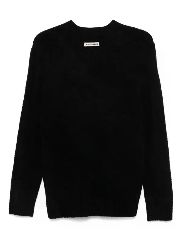 A PAPER KID Bouclé Sweater