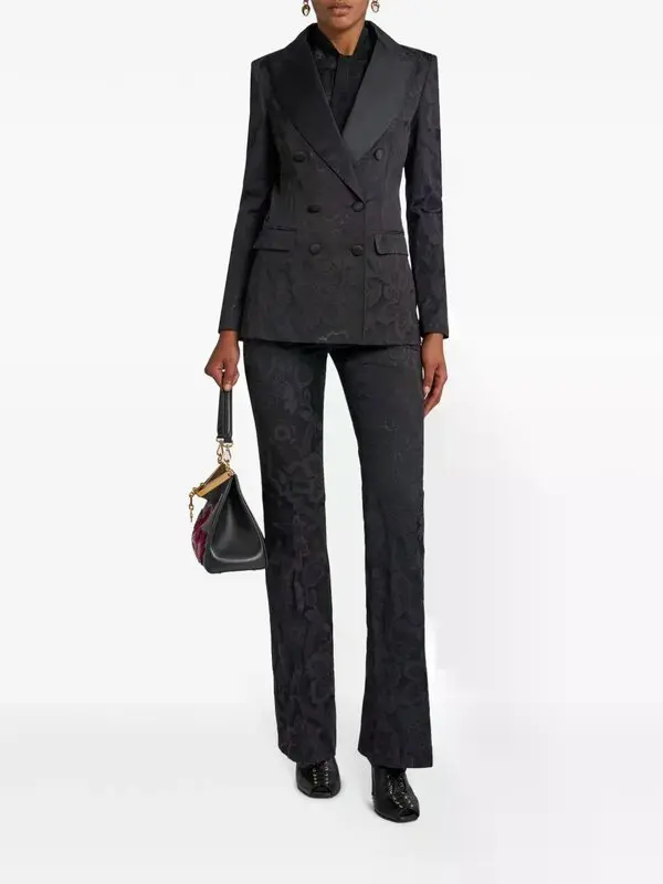 Etro Double-breasted Jacquard Blazer