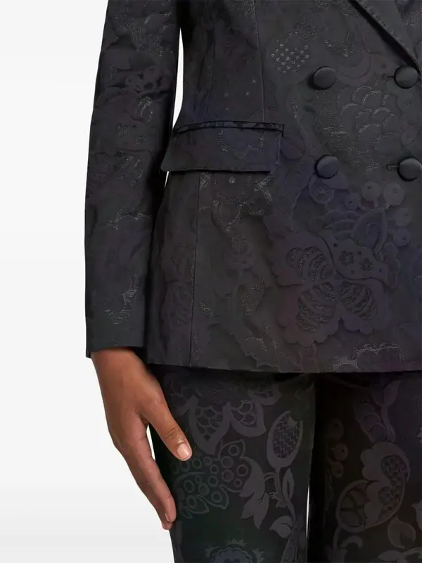 Etro Double-breasted Jacquard Blazer