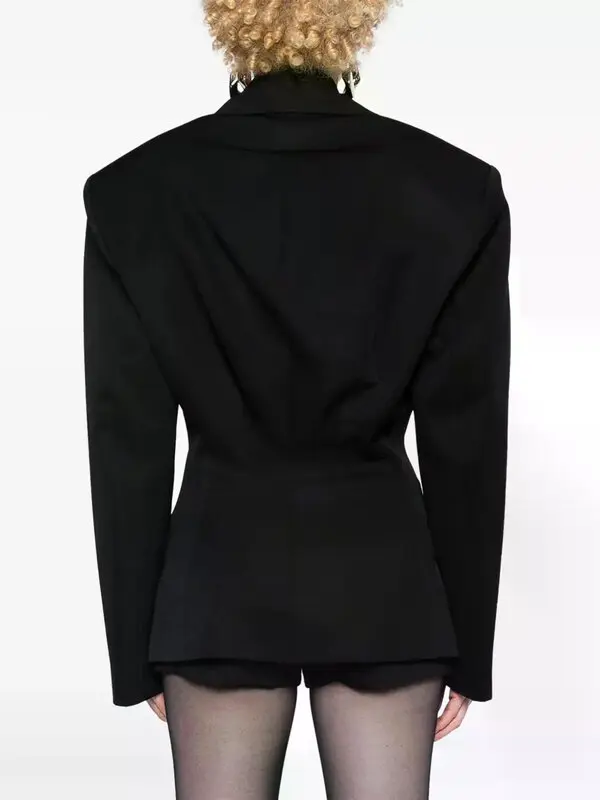 Attico Single-breasted Maxi-shoulders Blazer