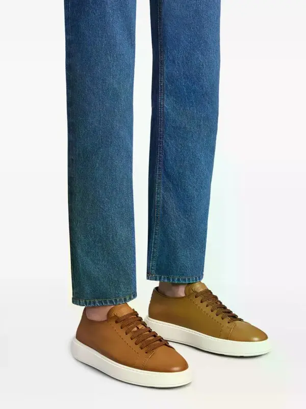 Santoni Leather Sneakers