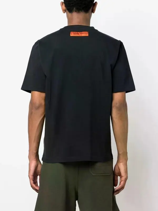 Heron Preston Logo-patch Crew-neck T-shirt - Black
