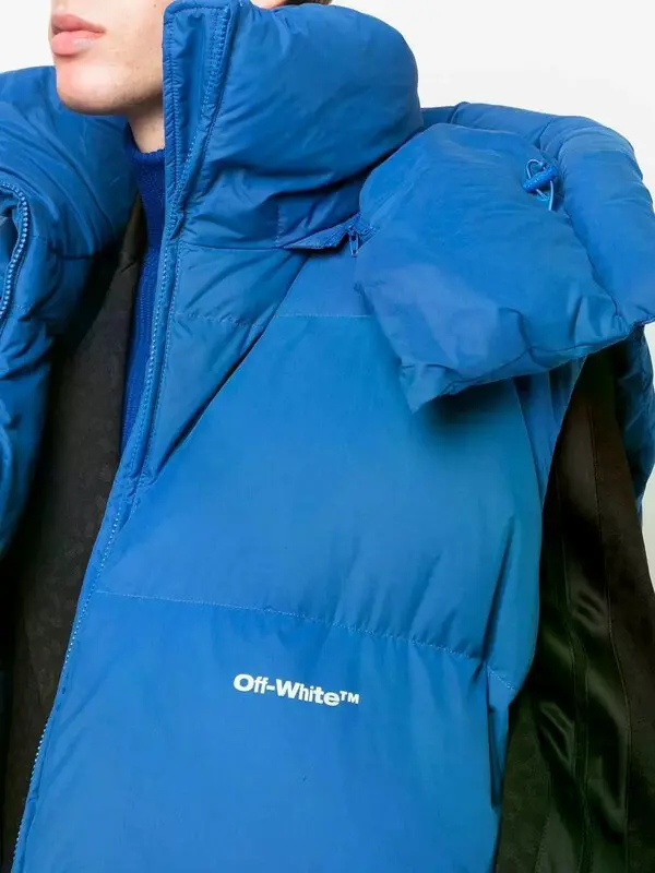 Off-White Down-feather Hooded Jacket