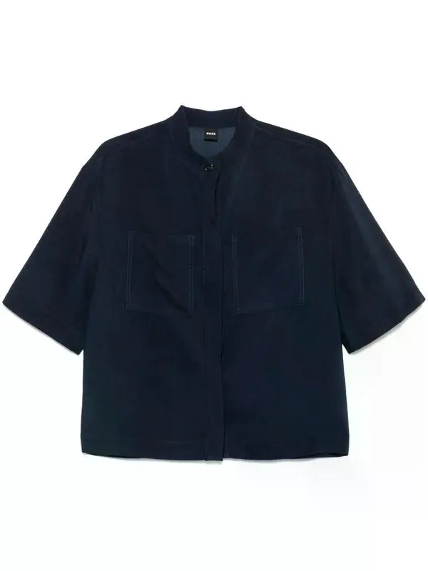 BOSS Band-collar Shirt