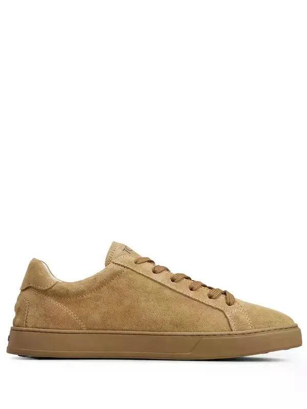 TOD'S Logo-detail Suede Sneakers - Neutrals