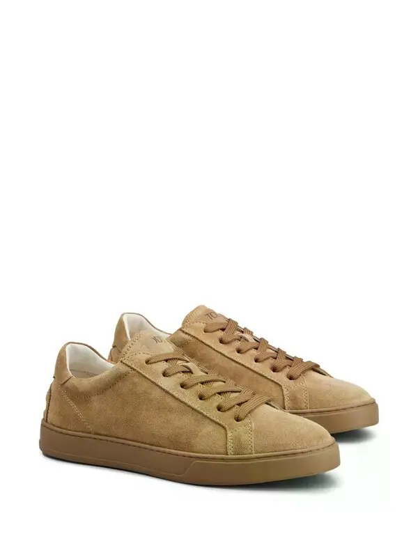 TOD'S Logo-detail Suede Sneakers - Neutrals