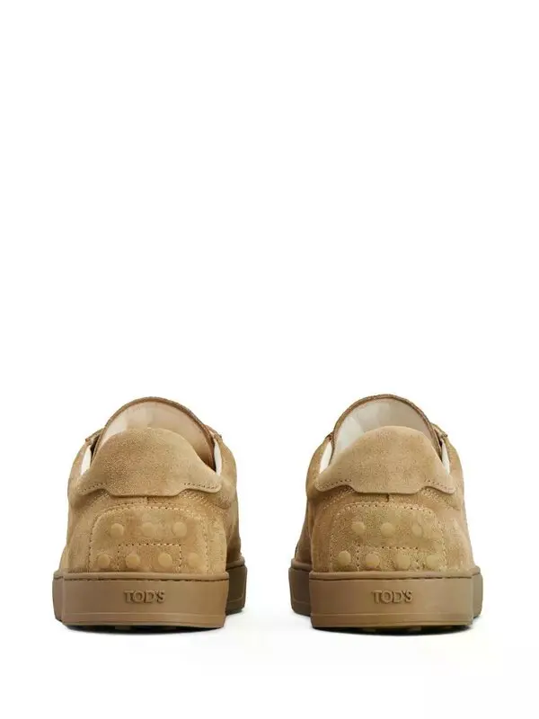 TOD'S Logo-detail Suede Sneakers - Neutrals