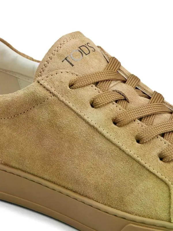 TOD'S Logo-detail Suede Sneakers - Neutrals