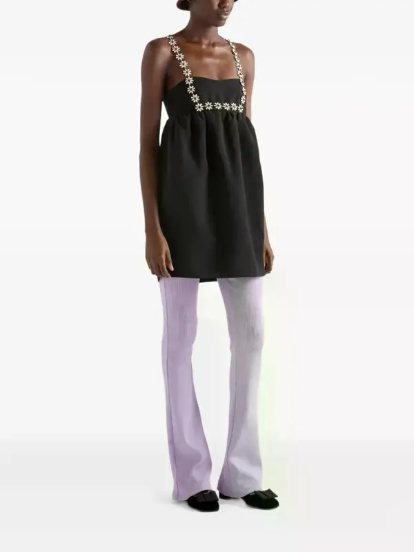 Prada Embroidered Mini Dress