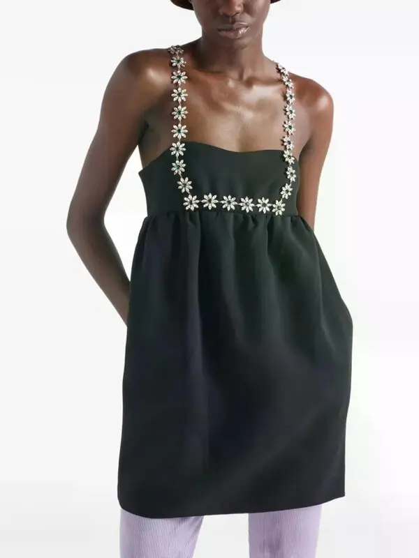 Prada Embroidered Mini Dress