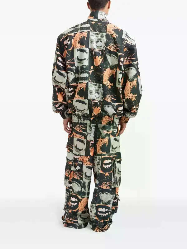 Gcds Lips Print Oversized Jacket