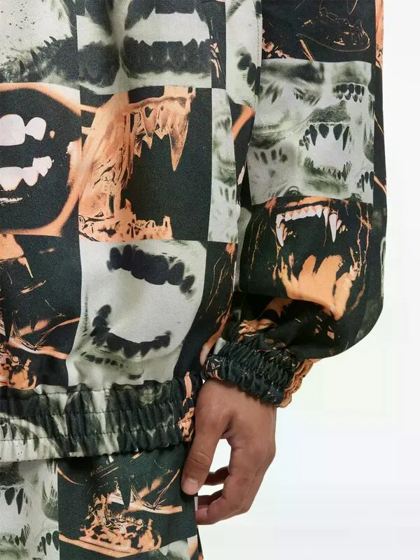 Gcds Lips Print Oversized Jacket