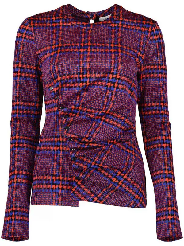 Rabanne Geometric-print Blouse