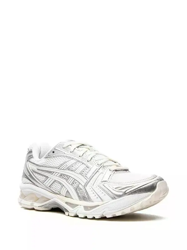 Asics X Jjjjound Gel-kayano 14 Silver Sneakers - White