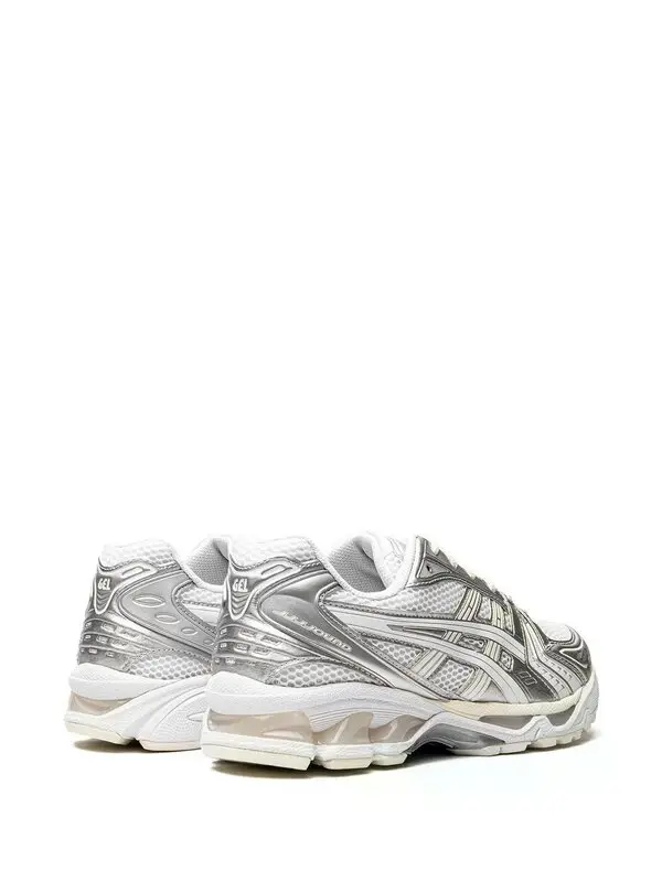 Asics X Jjjjound Gel-kayano 14 Silver Sneakers - White