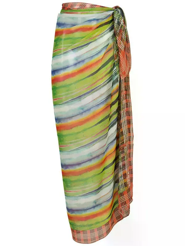 AMIR SLAMA Printed Beach Skirt - Multicolour