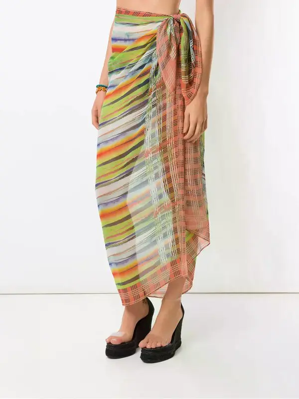 AMIR SLAMA Printed Beach Skirt