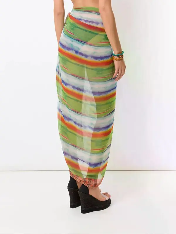 AMIR SLAMA Printed Beach Skirt