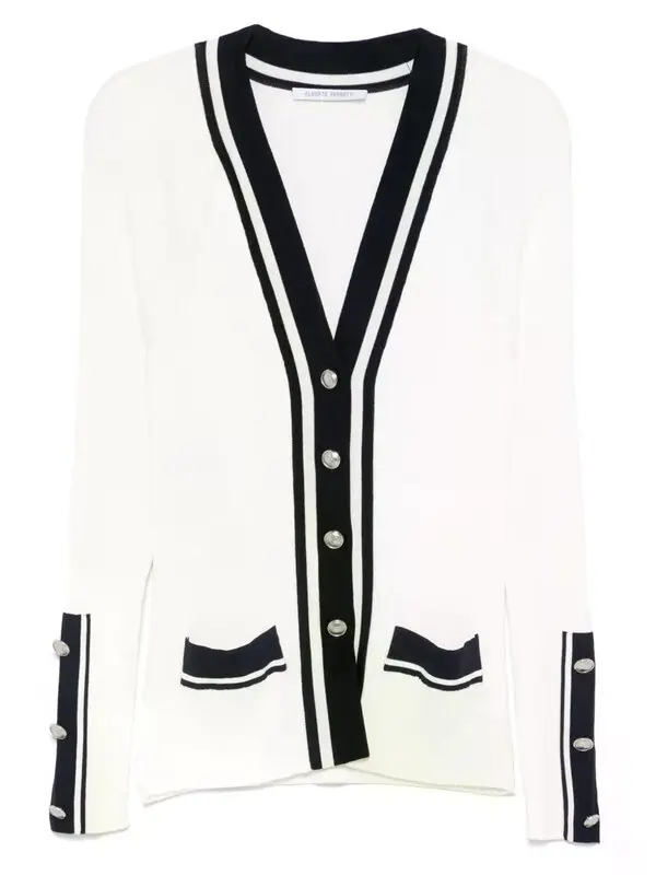 Alberta Ferretti Contrast-trim Cardigan