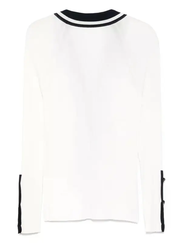 Alberta Ferretti Contrast-trim Cardigan