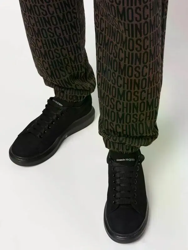 Moschino All-over Embroidered Logo Track Pants