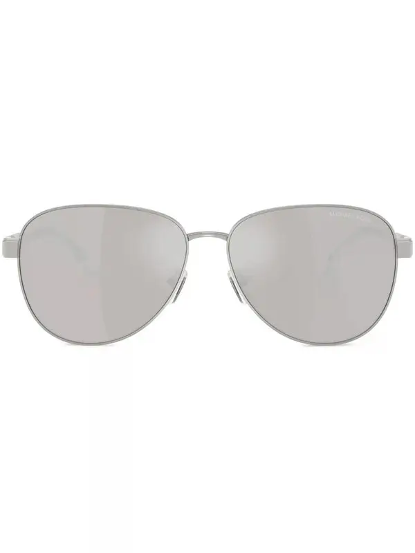 Michael Kors Biarritz Pilot Sunglasses - Silver
