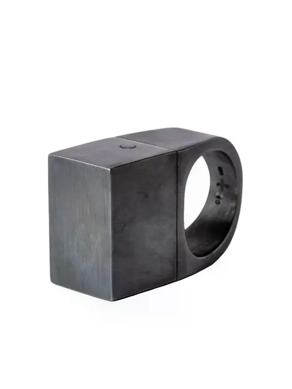PARTS OF FOUR Geo Sterling-silver Ring - Black