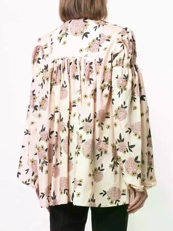 MACGRAW Hibernation Floral Print Blouse