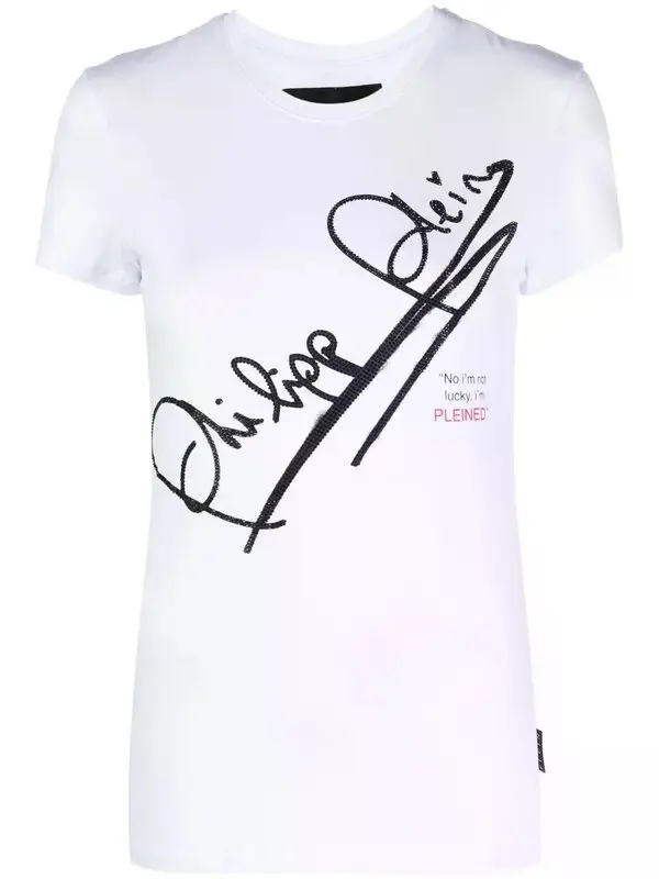 Philipp Plein Signature Cotton T-shirt - White