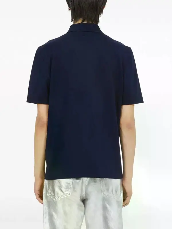 FERRAGAMO Half-zip Cotton Polo Shirt