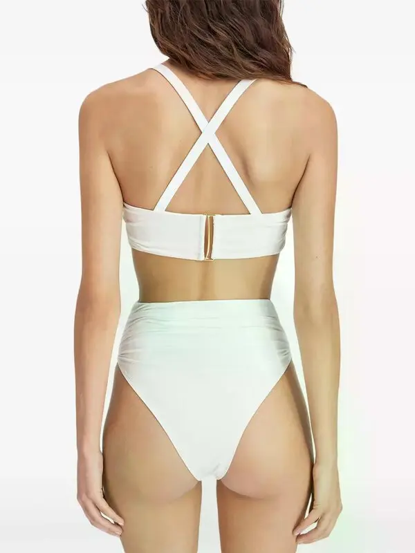 Jacquemus Drapeado Bikini Bottoms - White
