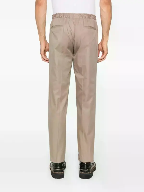 Kiton Elasticated-waistband Tapered Trousers
