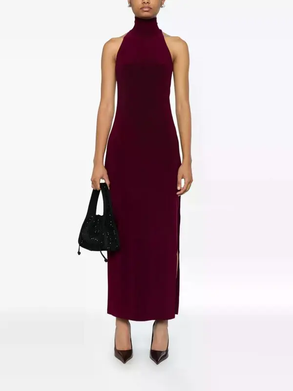 Norma Kamali Halterneck Maxi Dress