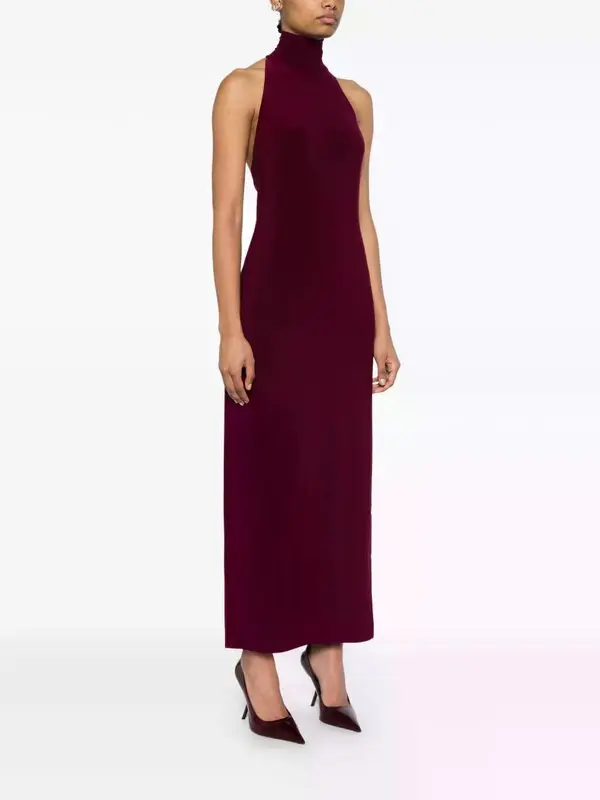 Norma Kamali Halterneck Maxi Dress