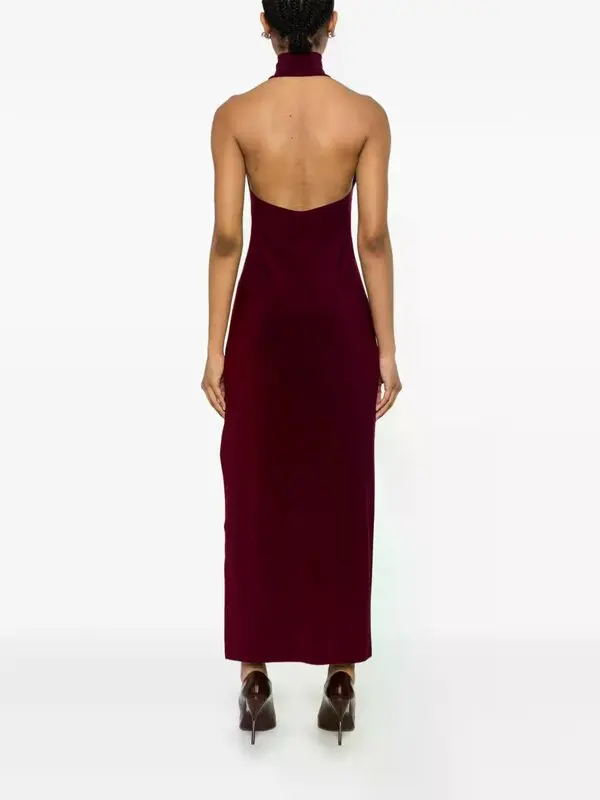 Norma Kamali Halterneck Maxi Dress