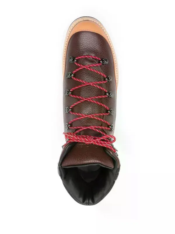 Moncler Peka Trek Leather Hiking Boots - Brown