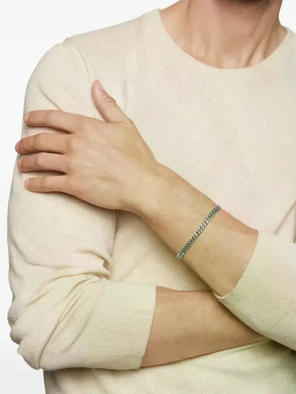 David Yurman Sterling Curb Chain Bracelet