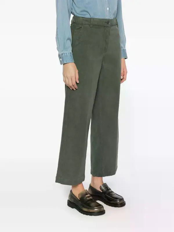 Aspesi Twill Cropped Trousers