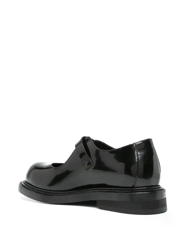 Moschino Leather Mary Jane Flats With Buckle