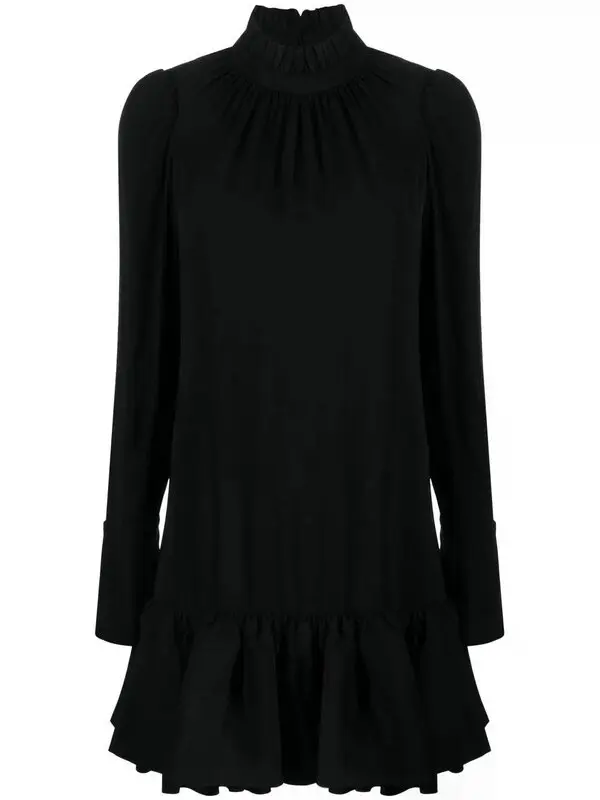 Rabanne Frilled-hem Short Dress