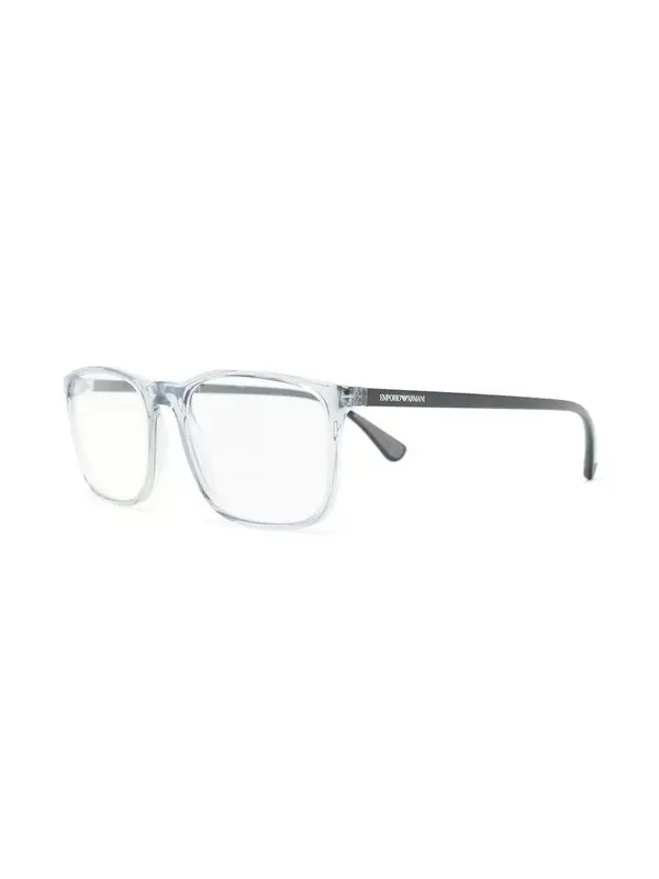 Emporio Armani Square Frame Glasses - Neutrals