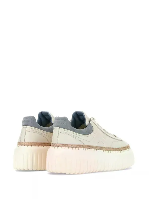 Hogan H-stripes Leather Sneakers - Neutrals