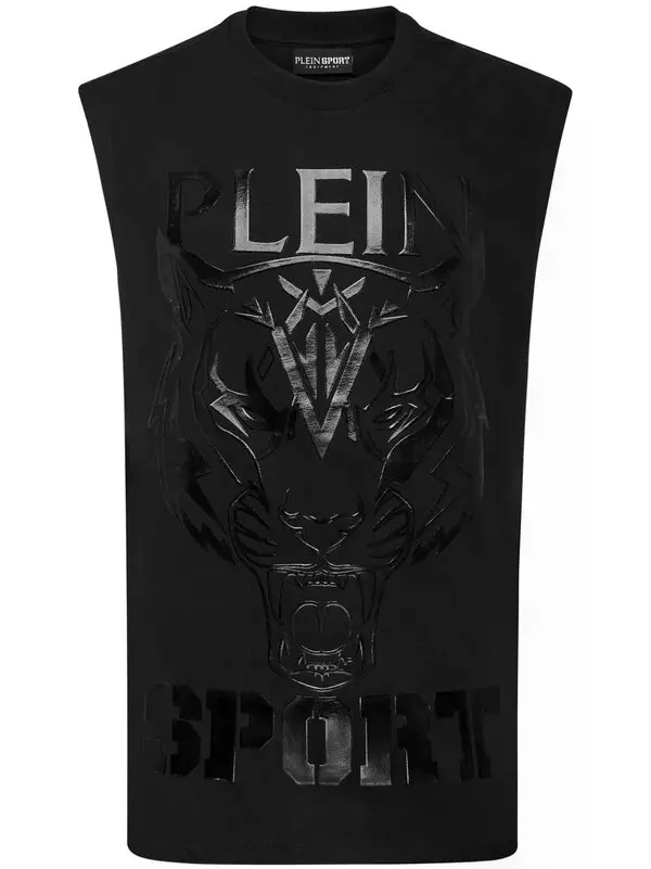 PLEIN SPORT Logo-print Tank Top