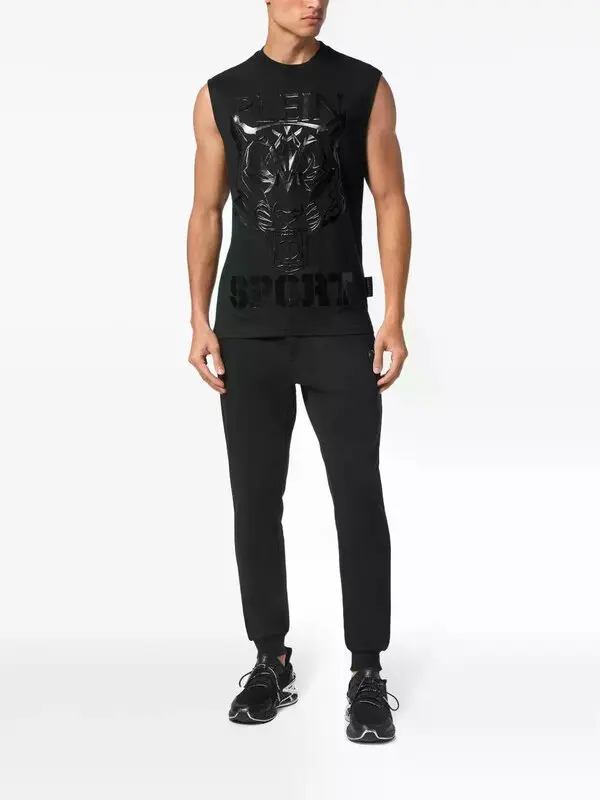 PLEIN SPORT Logo-print Tank Top
