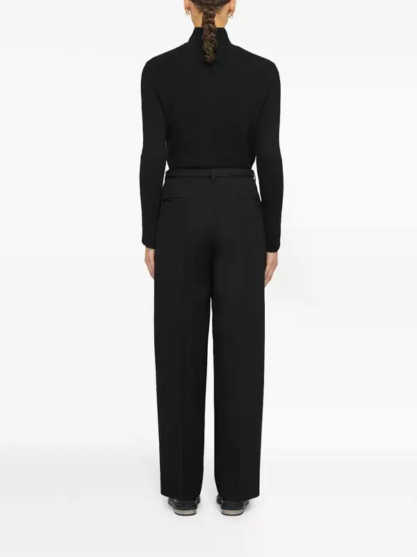 JIL SANDER Belted Wool Trousers
